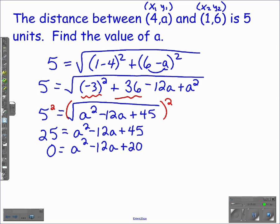 11 5 Distance & Midpoint Formulas 2011