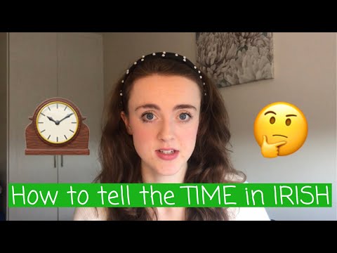 How to tell the TIME in IRISH
