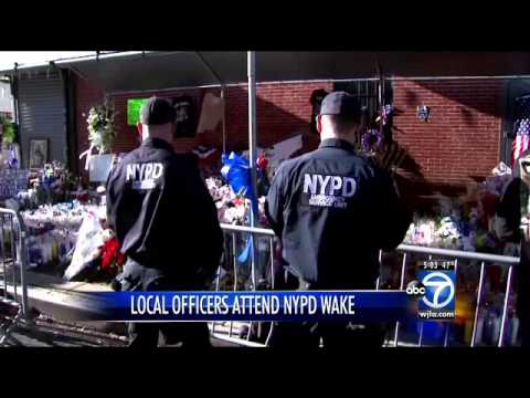 Prince George's County Police head to slain NYPD officer's funeral