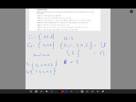 Find the Union and Intersection of a Set