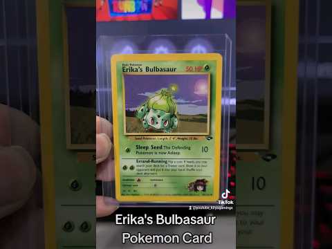 ERIKA'S BULBASAUR POKEMON CARD 🍃 #pokemoncards #pokemontcg #bulbasaur #tcgpokemon #shorrts