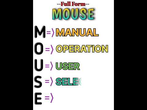 Mouse full form| full form of Mouse|#mouse#fullform #status#shorts#ytshorts