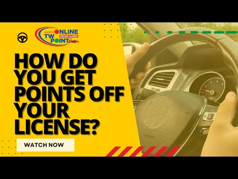 How Do You Get Points Off Your License?