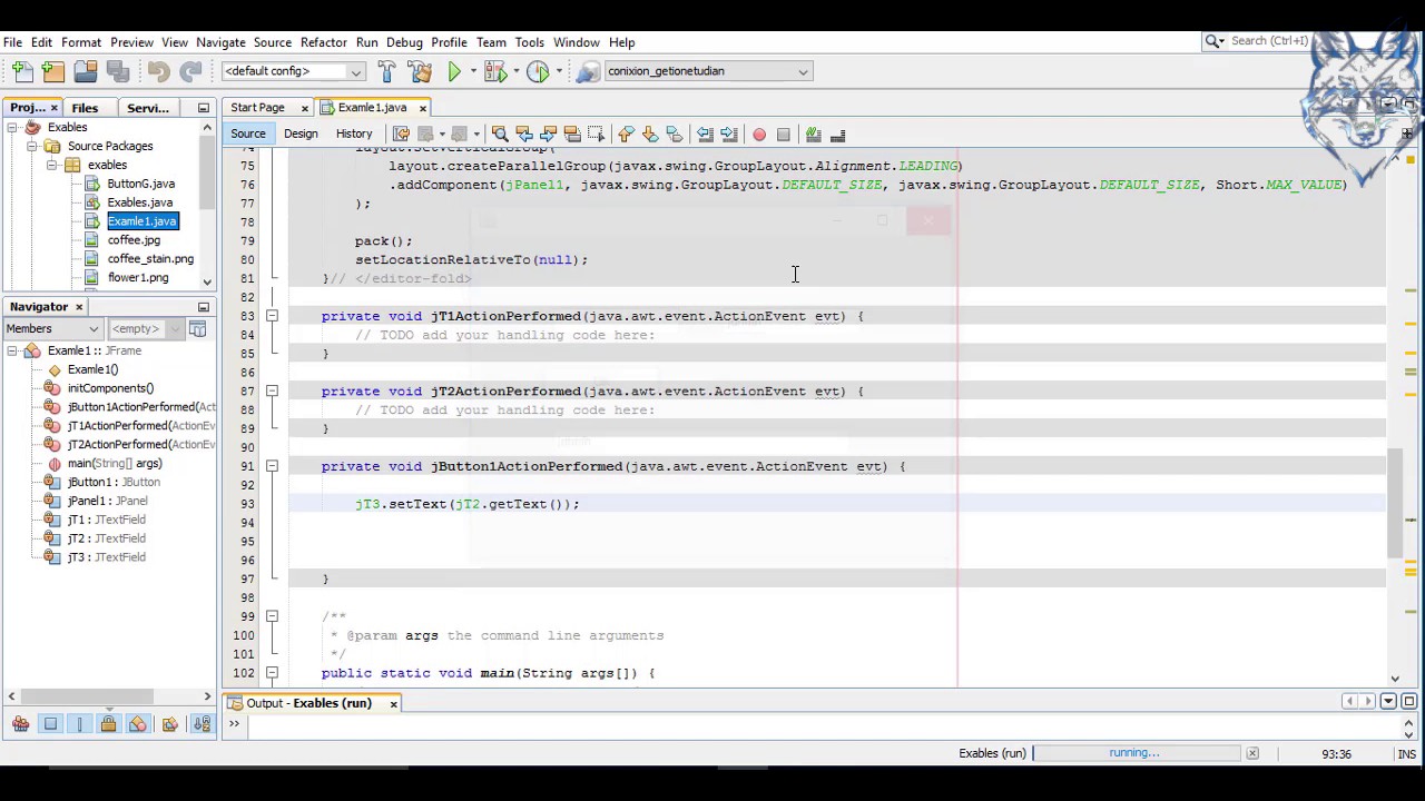 Java Swing Example : Jpanel =Get and Set method