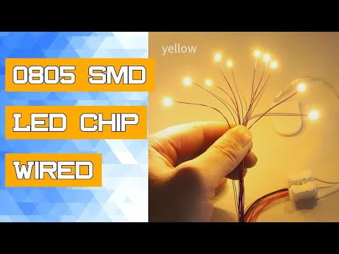 0805 Smd Led Chip Wired With 3V Button Battery Box Hobby Model Kit Model Toy Light DIY Models