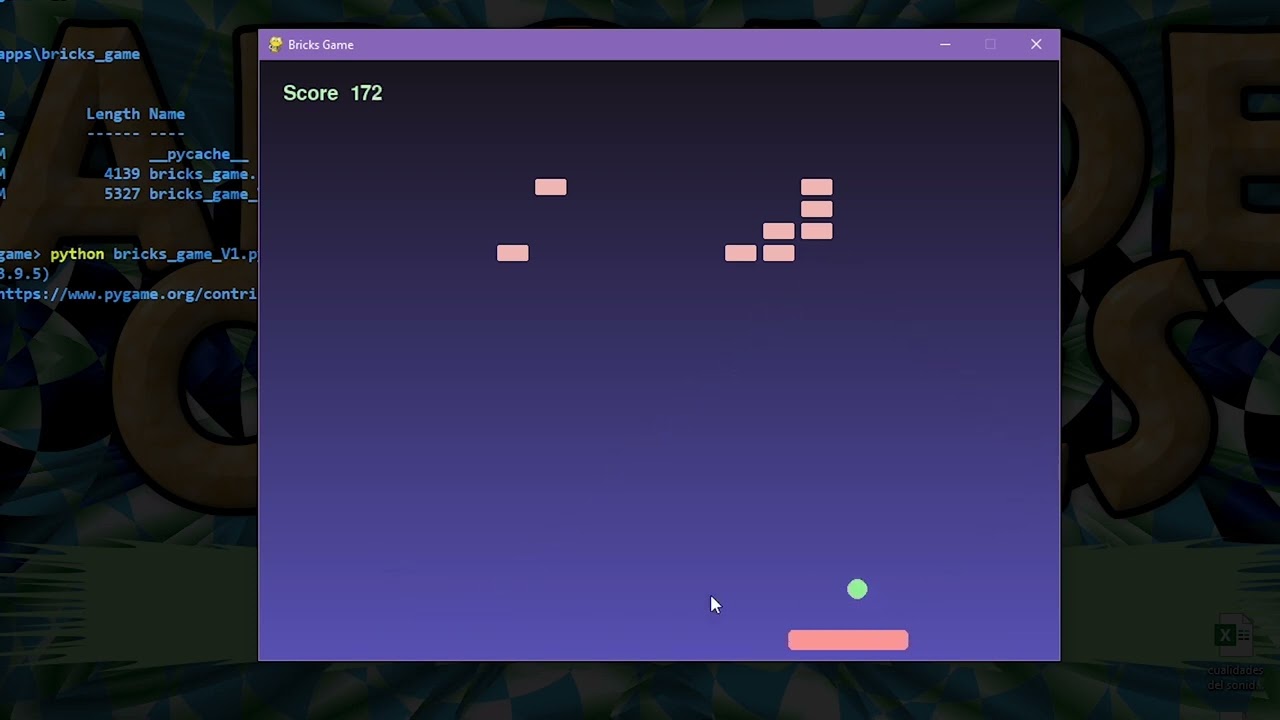 Brick Breaker Game Programming with Python