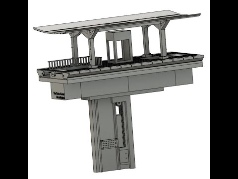 🛗 Three platform modules for model railroad H0・ 3D File for 3D printing ...