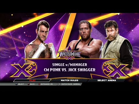 WWE 2K15 PS3 - CM Punk '12-'13 VS Jack Swagger