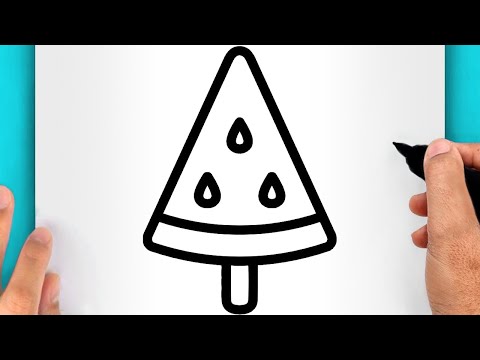 DISEGNI FACILI DA FARE | COME DISEGNARE UN GHIACCIOLO FACILE (VIDEO DI DISEGNI)