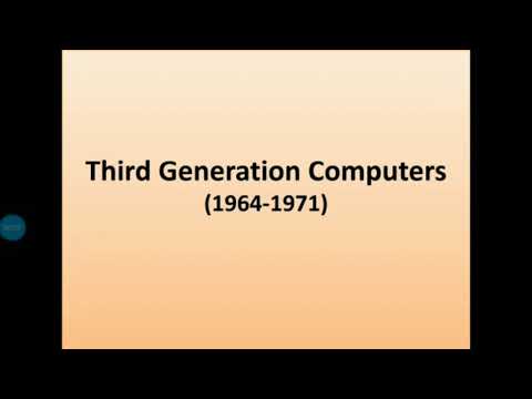 Third Generation of Computers in English
