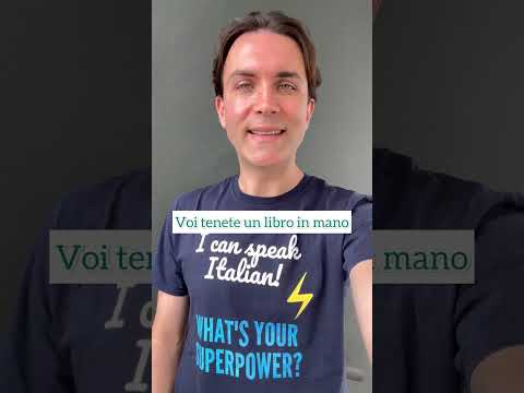 🇮🇹 📝 TENERE - Irregular Italian Verbs (Present Tense) #shorts