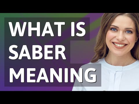 Saber | meaning of Saber