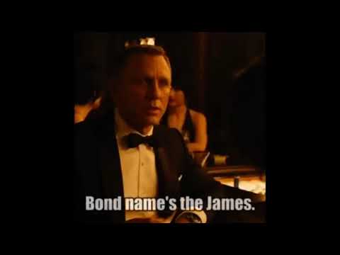 The bonds name, James name