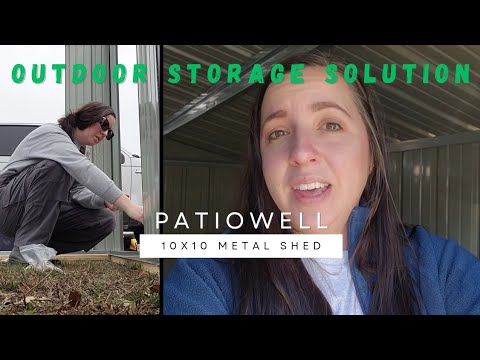 Patiowell 10x10 Metal Shed Assembly | Dad to the resue!