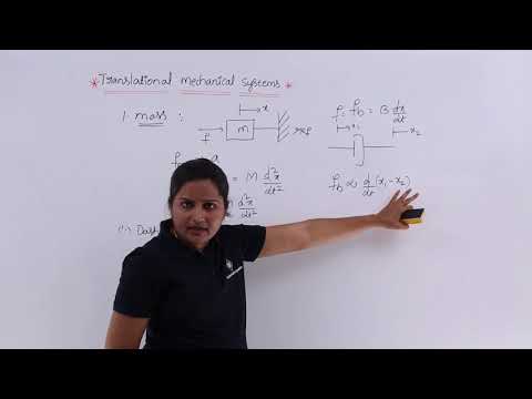 Translation Mechanical System Video Lecture - Electronics and ...