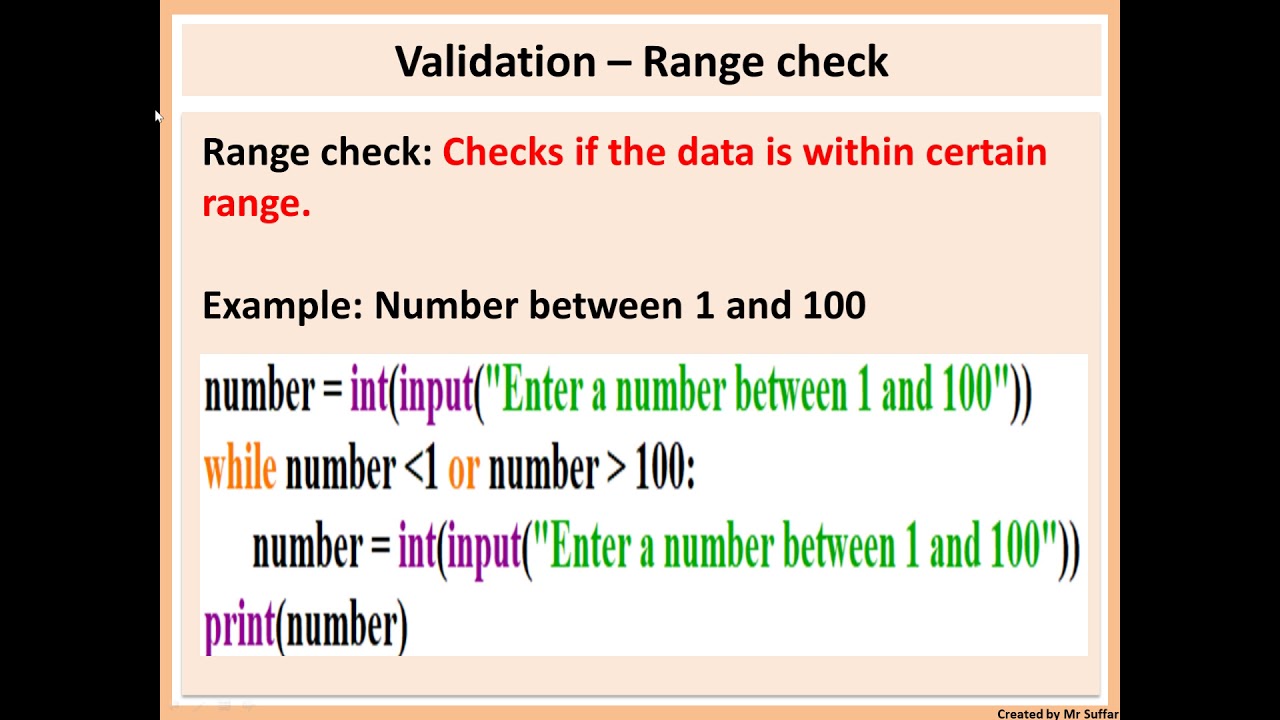 Python validation check - GCSE Computer Science