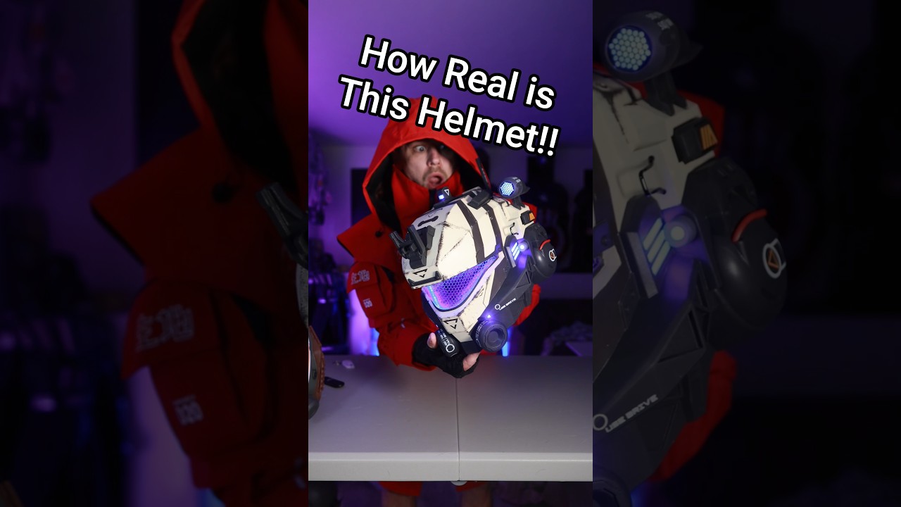 REAL TITANFALL HELMETS! #titanfall #titanfall2 #cosplay #cosplayer #unboxing #shorts