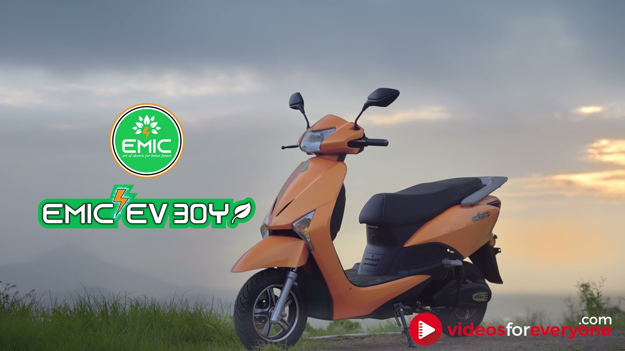 EMIC EV30Y Orange Scooter | Electric Scooter Ad | www.videosforeveryone.com