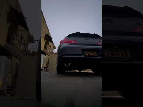 G37 Isr single exit cold start 😉. #g37sedan #isr #g37 #vq #infiniti #catbackexhaust
