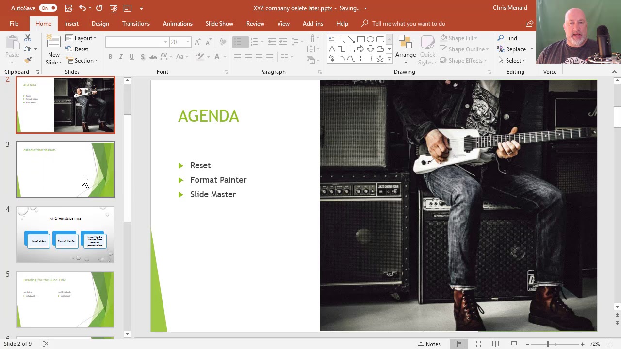 Fix Exceptions to the slide master in PowerPoint and reset layouts by Chris Menard