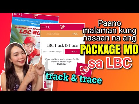 PAANO MA-TRACE ANG PACKAGE SA LBC | LBC TRACK & TRACE | Riencyll Cabile