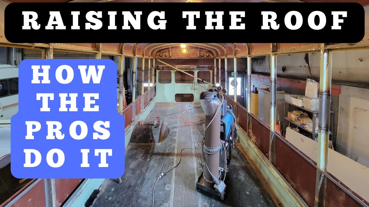 How a PRO SKOOLIE SHOP RASIES THE ROOF (Skoolie Conversion Guide #4)
