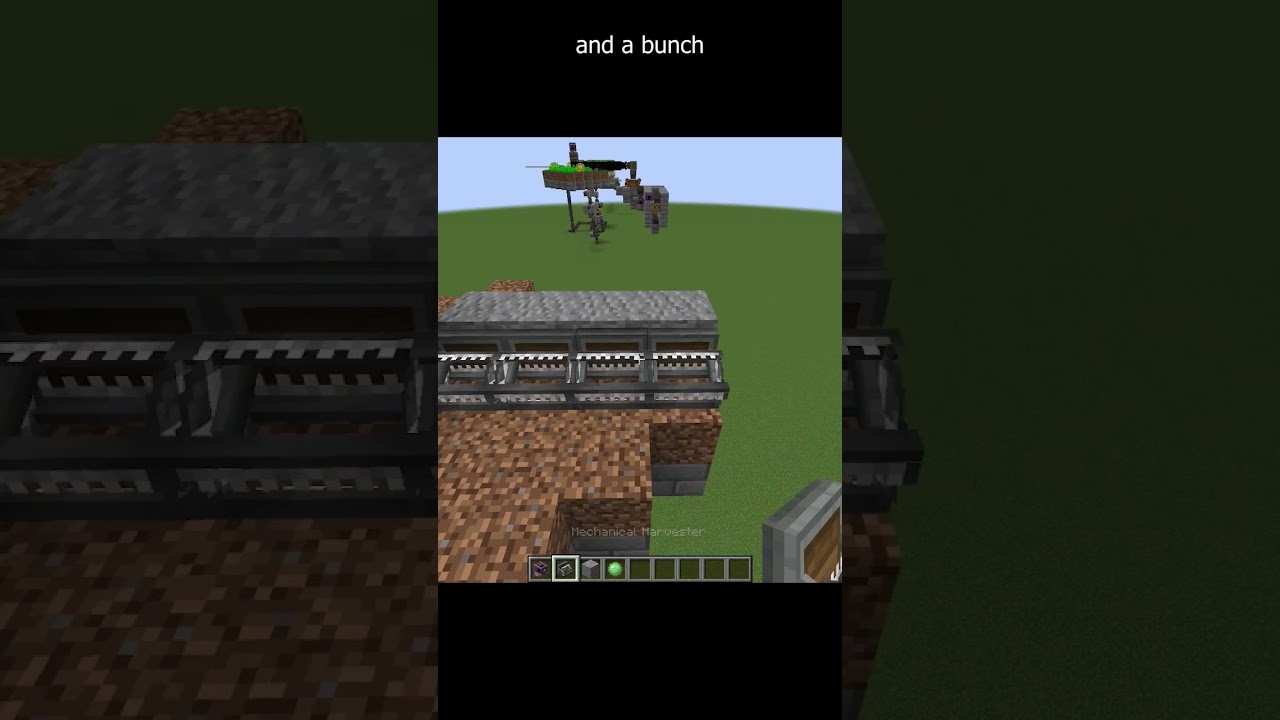 How To Make an Automatic Wheat Farm with the Create Mod #shorts #minecraft #createmod