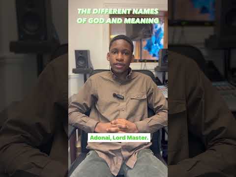 The Different Names Of God And Meaning! #Jehovah #God #christian #shorts #share