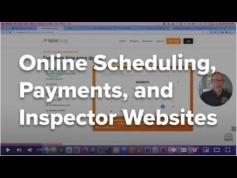 Online Scheduling, Payments, and Websites for Inspectors
