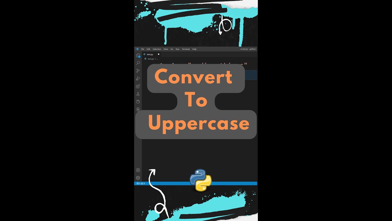 How to Convert a String into Uppercase in Python ? #shorts