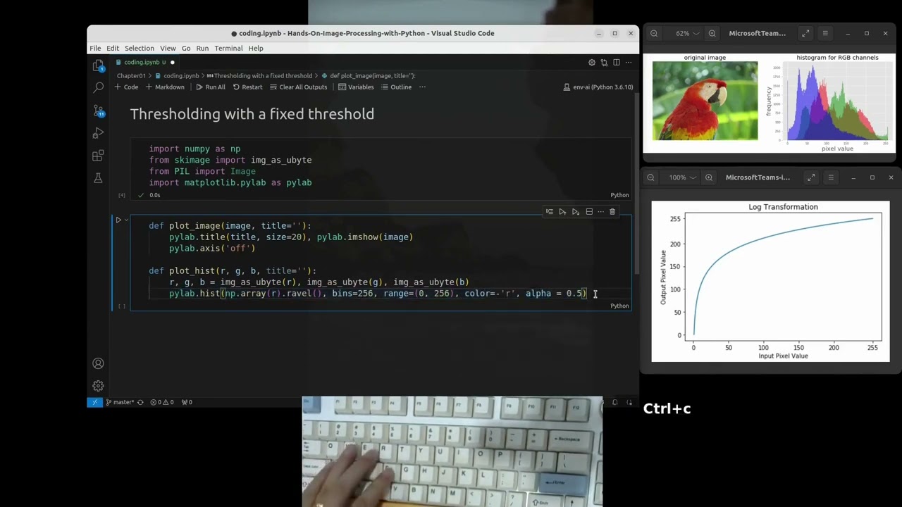 Basic Image Processing with Python  - Log Transformation | ASMR