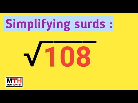 How to simplify root 108