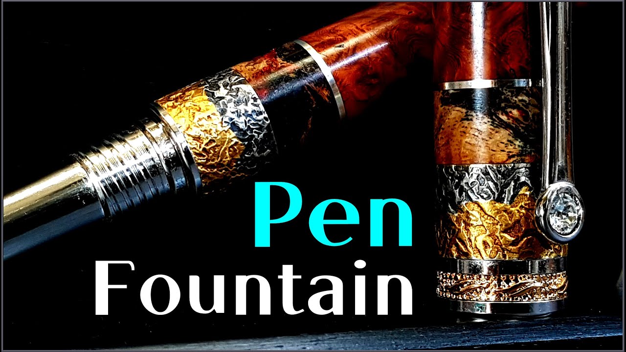 Making Fountain Pen / Silver950, Amboynaburl, Maple Stabilized Wood