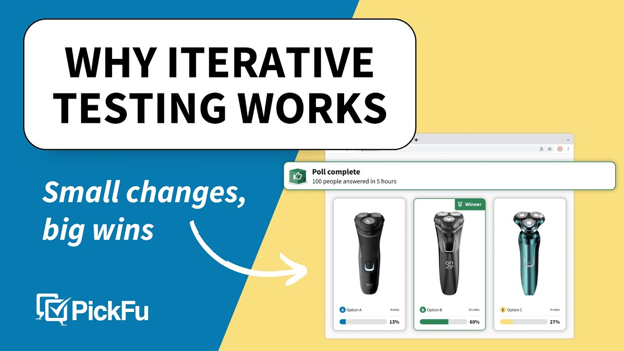 Iterative Testing with PickFu: Your Secret Weapon for Boosting Sales