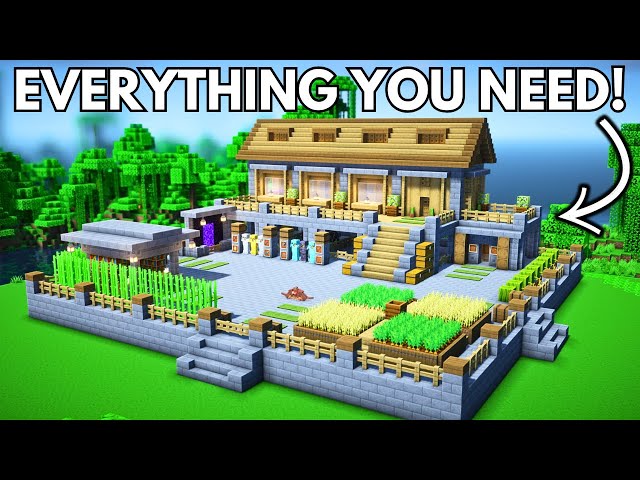 Ultimate Survival Base Complex +Tutorial 🏡(75) Minecraft Map
