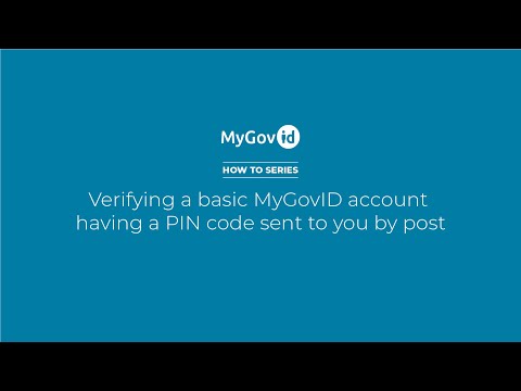 MyGovID How to Series - How to verify your MyGovID account with a code sent to your address Part 1.