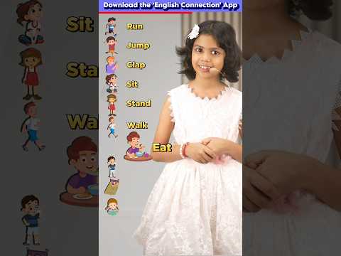 Different Types of Action Words🏃🏻♀️ | Kids English Practice, Adi Keshari Connection #shorts