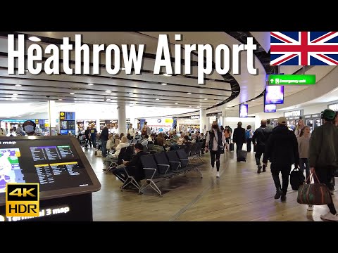 London, England 🇬🇧 - Heathrow Airport- 4K Walking Tour in 2022