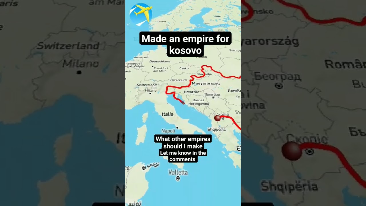 Kosovo empire #countries #map #viral #geography #entertainment #mapping #europe #kosovo #subscribe