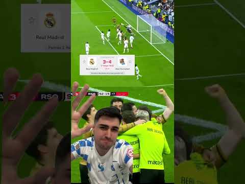 PRÓRROGA en el REAL MADRID vs REAL SOCIEDAD #futbol #realmadrid #realsociedad #copadelrey