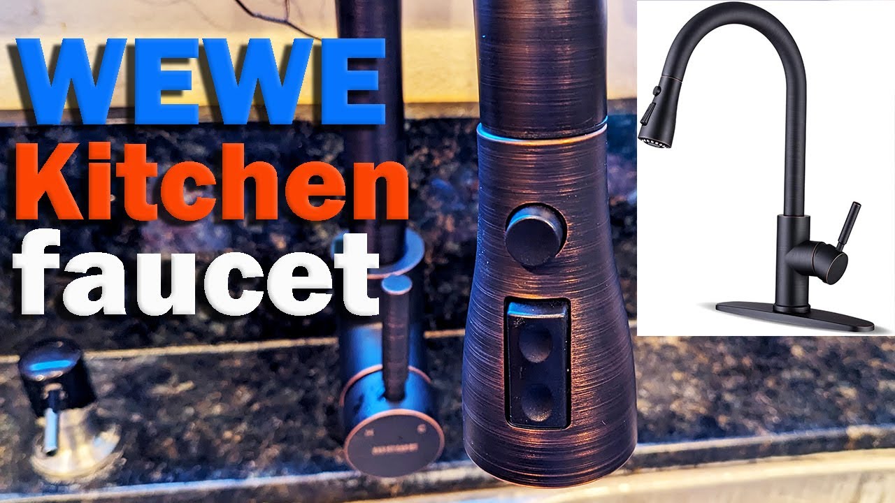 WeWe Kitchen Faucet with Pull Down Sprayer - UNBOXING + REVIEW