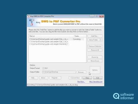 How it works: Any DWG to PDF Converter Pro