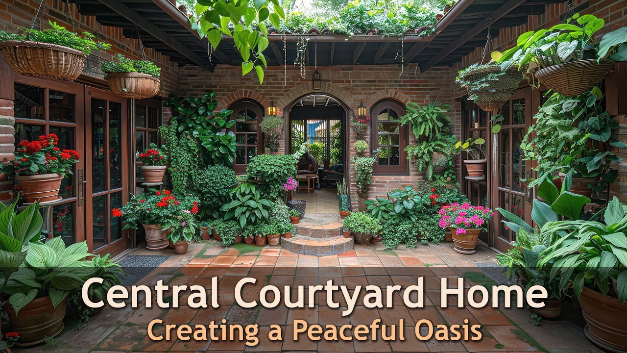 Elegant Central Courtyard House Ideas for Tranquil Living