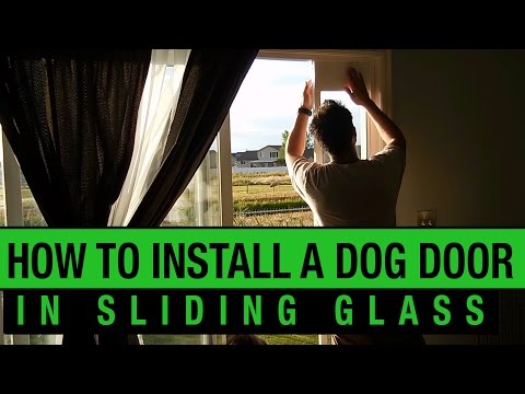 How to Install a Dog Door in a Sliding Glass Door - PetSafe Dog Door Installation