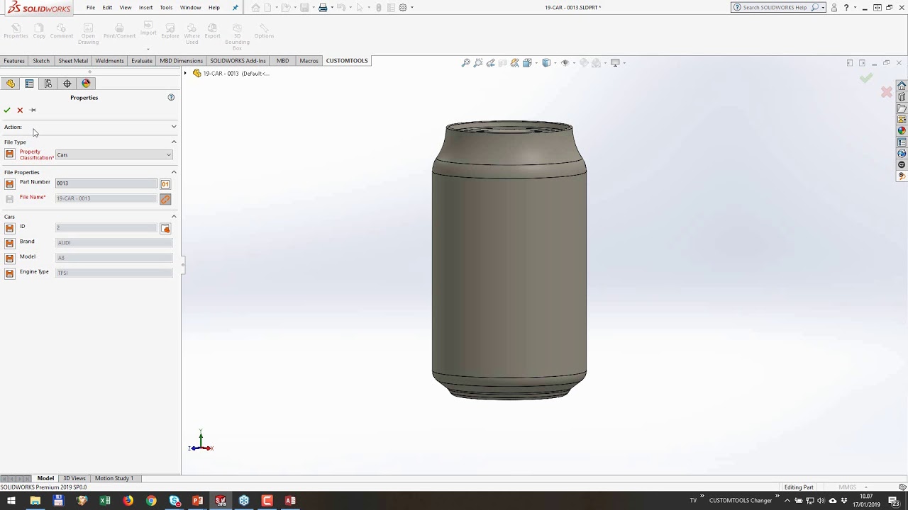 Linking SOLIDWORKS to external data sources