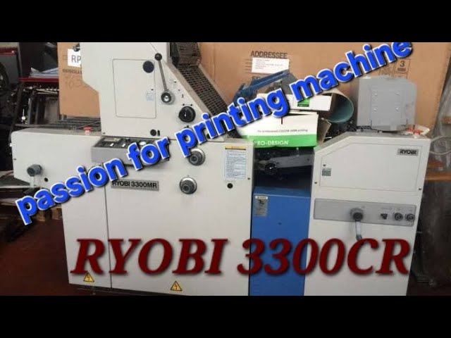 Ryobi Printing Machine - Ryobi 3200 Mcd Mini Offset Printing Machine ...
