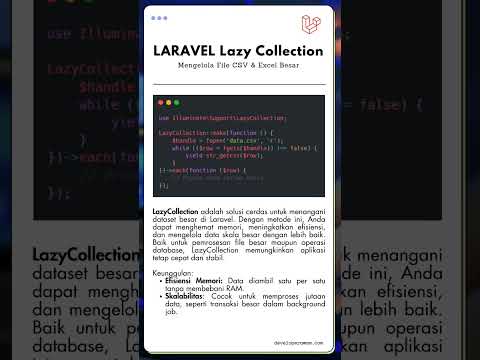 Laravel lazy collection for upload large CSV or Excel #laravel #php #programming #coding #upload