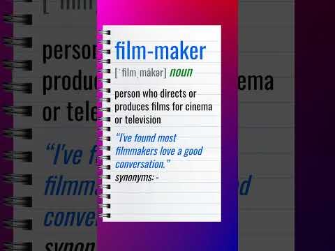 FILM-MAKER (C1 Advanced) Learn English Vocabulary