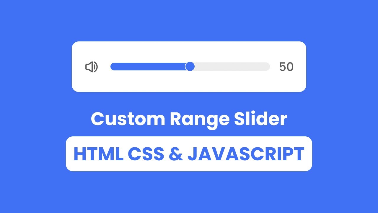 ASMR Programming - Custom Range Slider in HTML CSS & JavaScript - No Talking