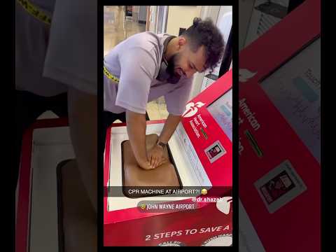 CPR MACHINE AT AIRPORT?! 😳👨🏽⚕️ #airport #doctor